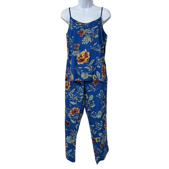 Fat Face | Intimates & Sleepwear | Fat Face Sz 6 Pajama Set Blue Floral ...